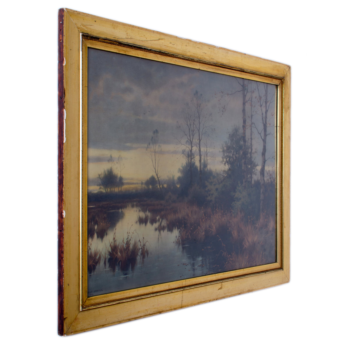 1896 Antique Ernest Stanton Landscape Painting – A.W. Johnston & Co.